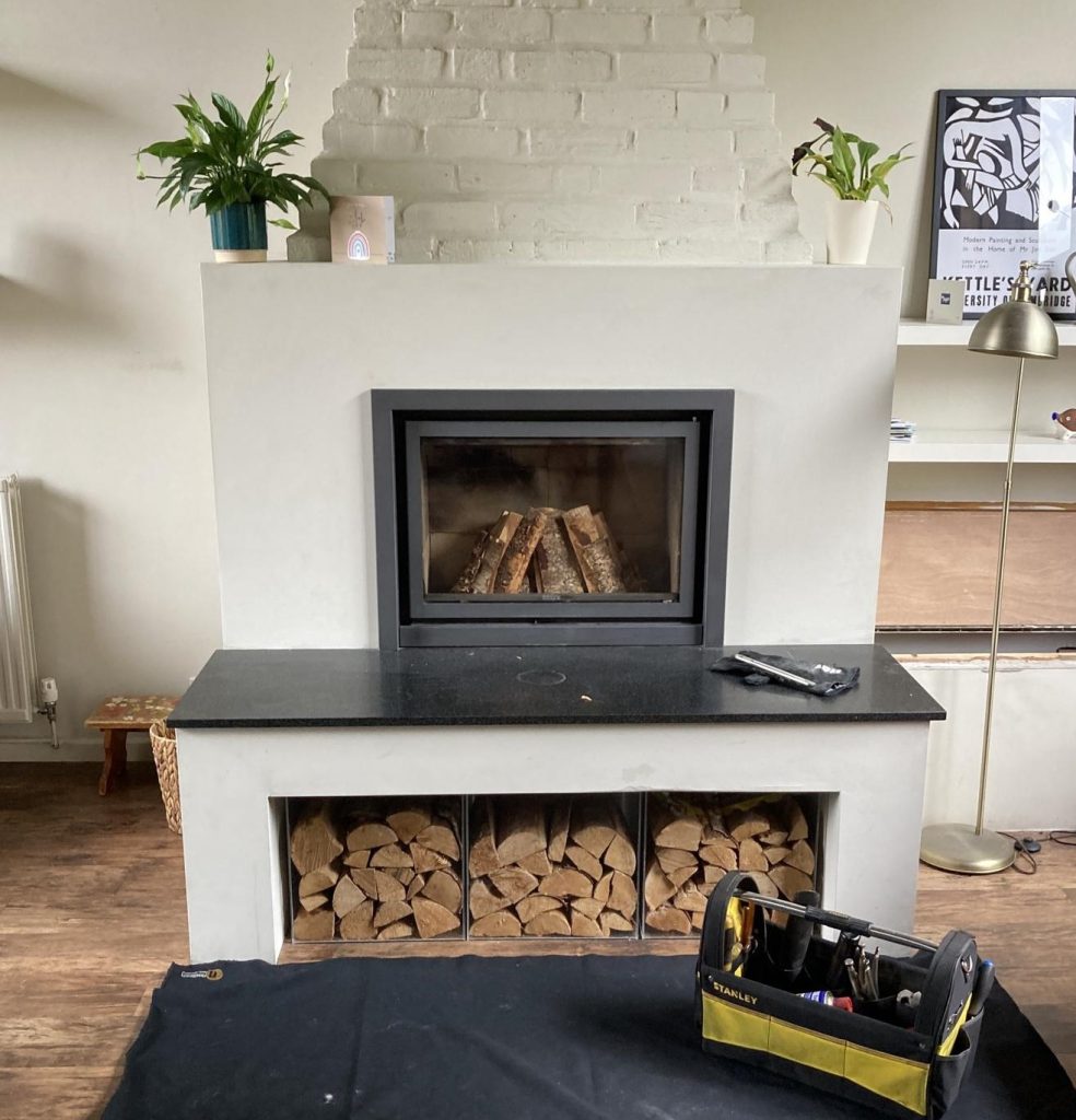 Stuv 16-in Wood-Burning Cassette Stove Swept in Newport - Saffron ...